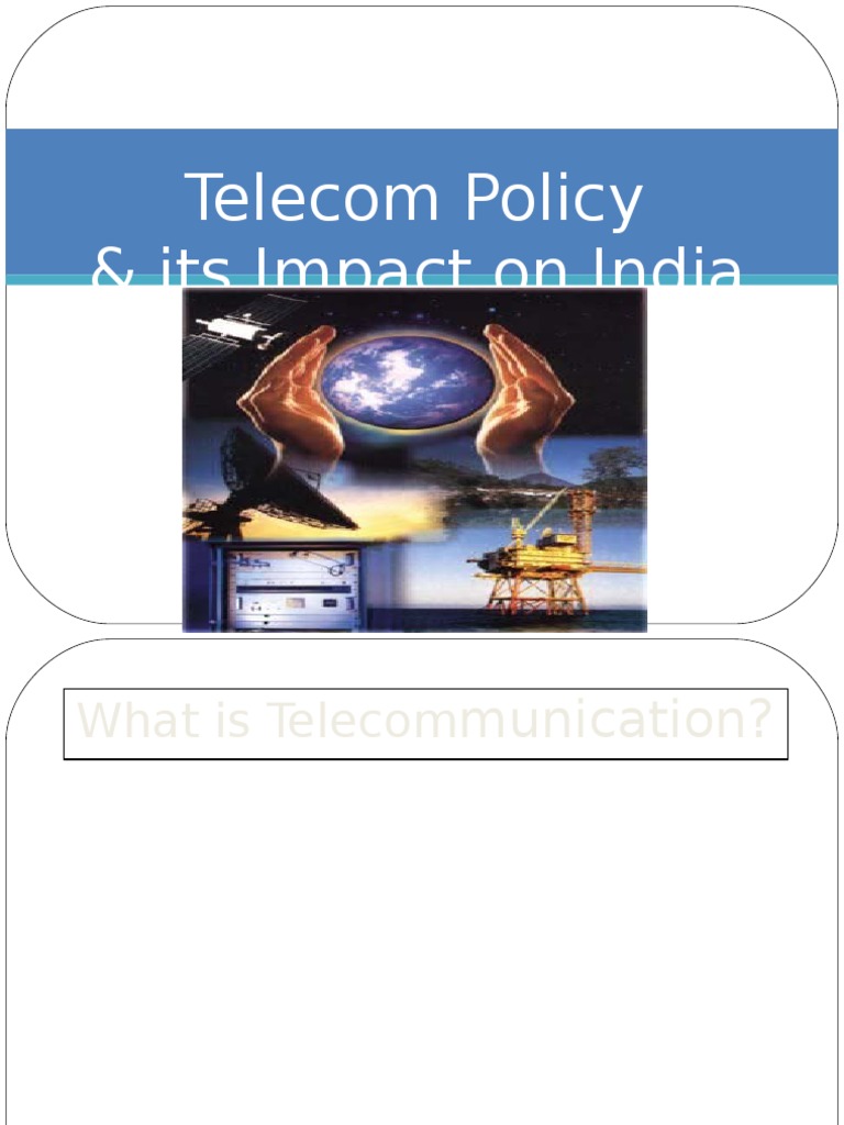 Indian Telecom Policies | PDF | Telecommunication | Telecommunications