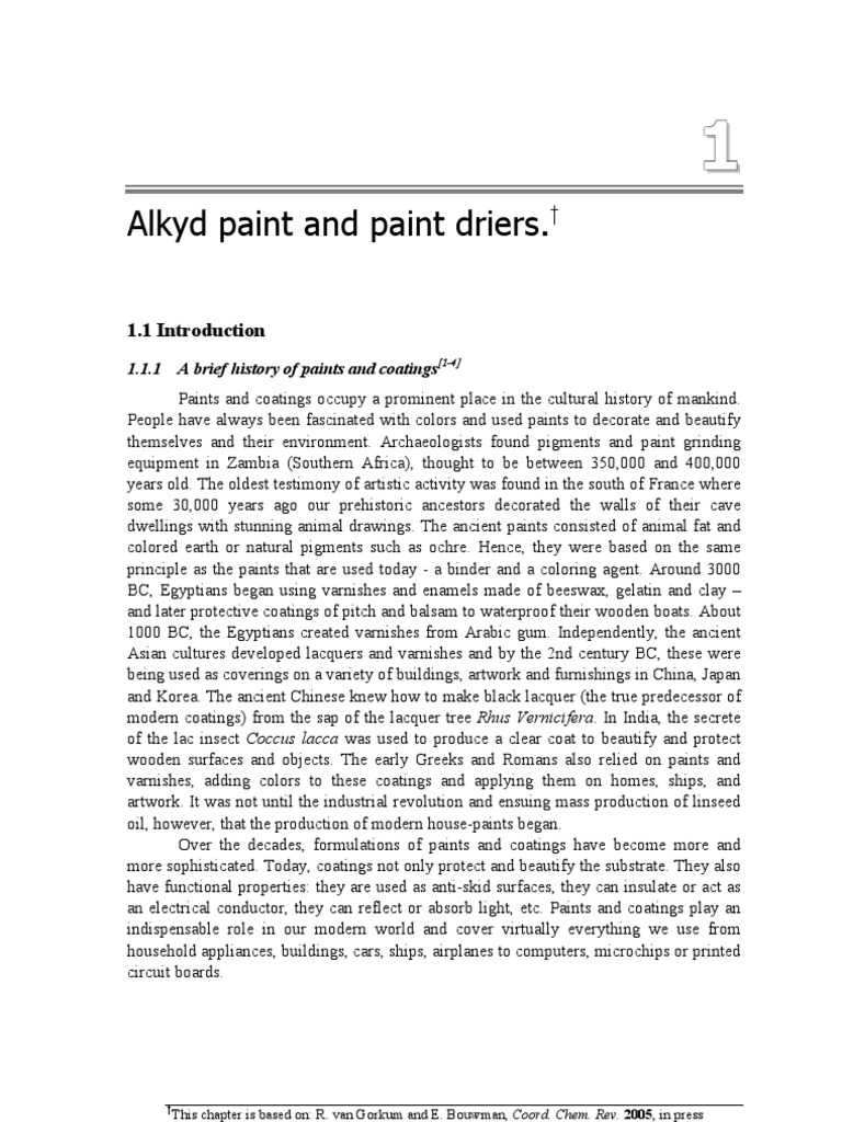 Alkyd Paint and Paint Driers | PDF | Paint | Radical (Chemistry)