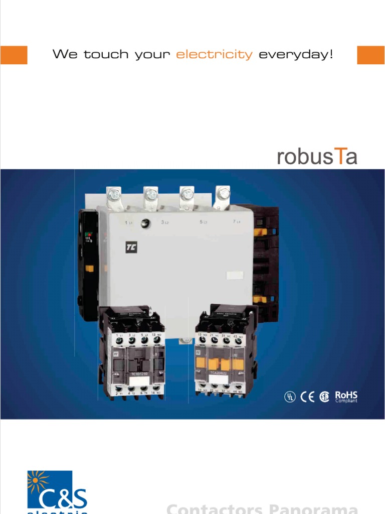 Robusta Contactor | PDF | Relay | Electromagnetism