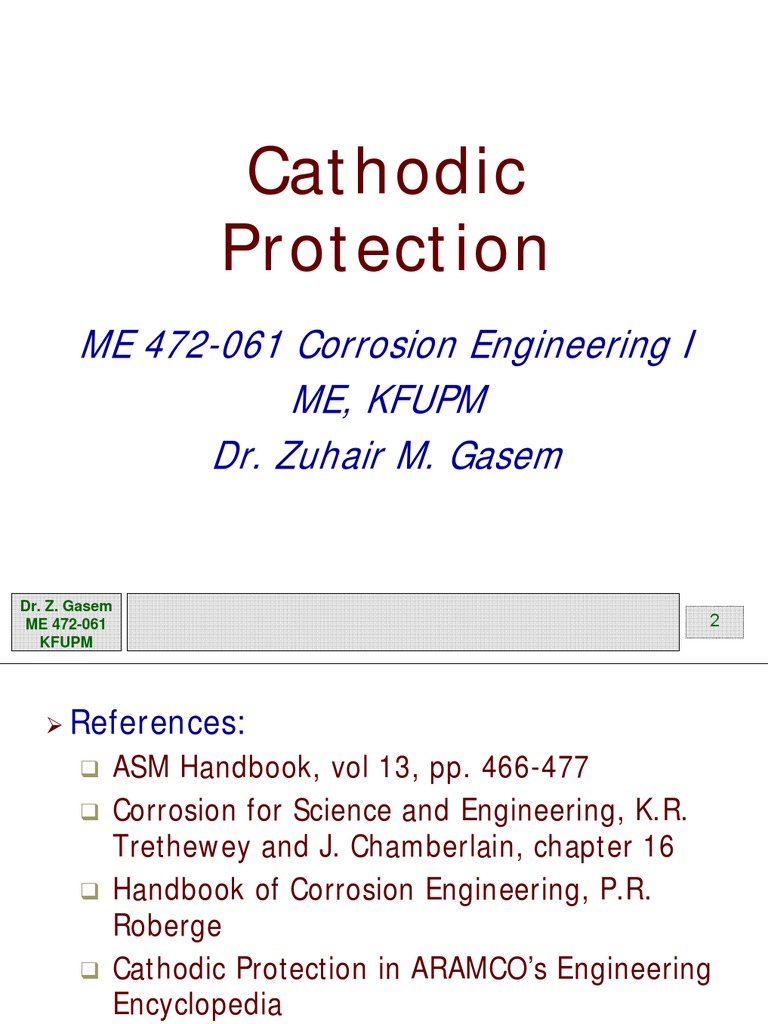 Cathodic Protection | PDF | Corrosion | Chemistry