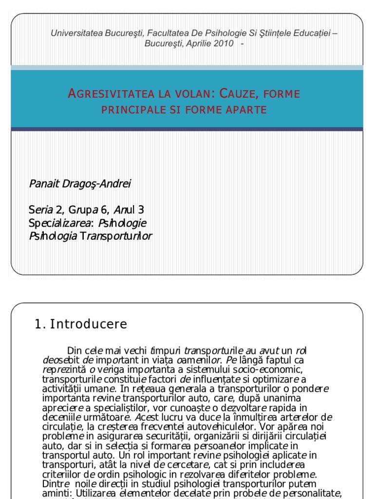 Agresivitatea | PDF