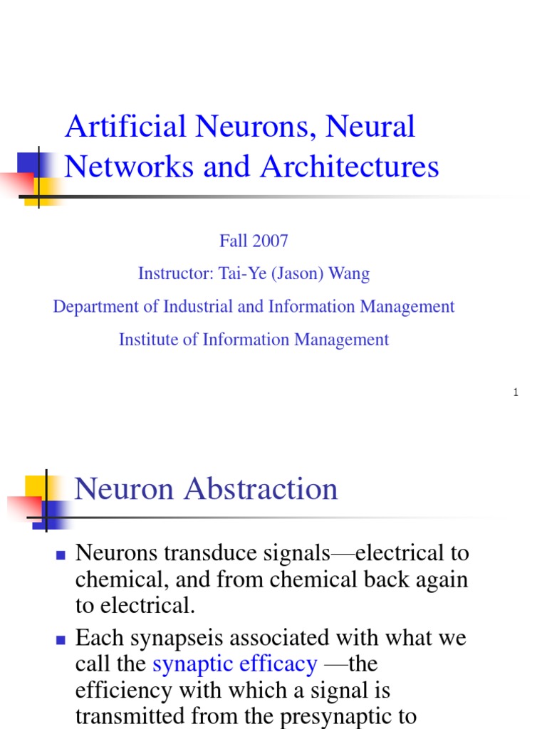 3.neuron Network Architecture | PDF