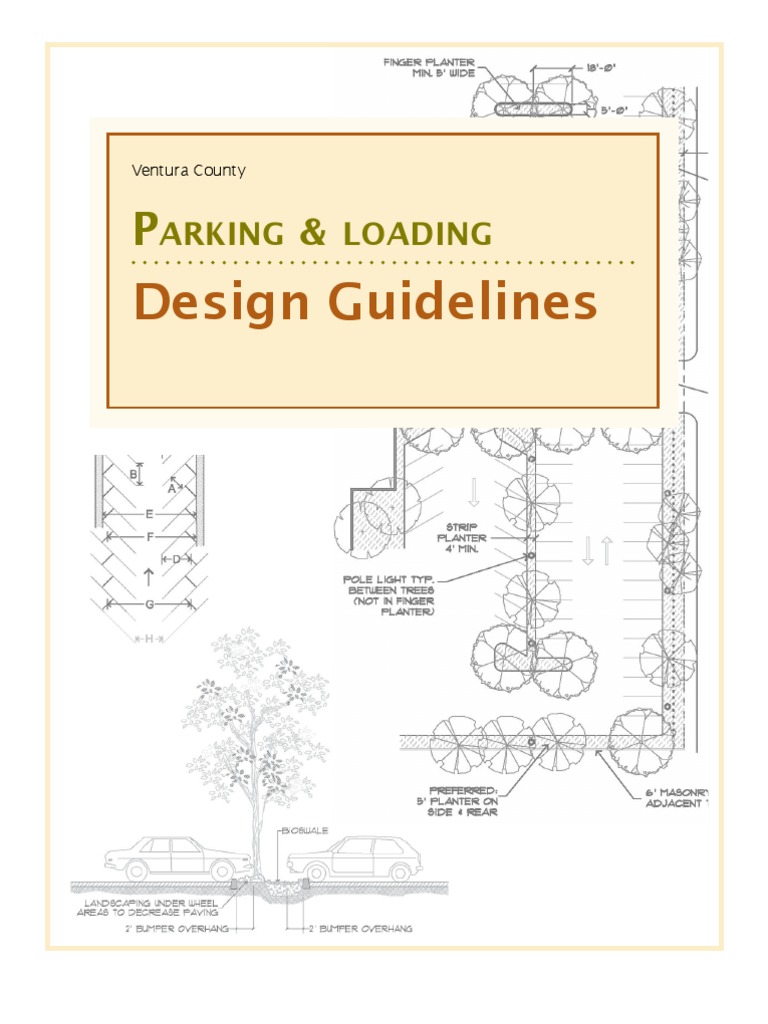 Parking Design Guidelines 12-28 | PDF | Parking Lot | Public Transport