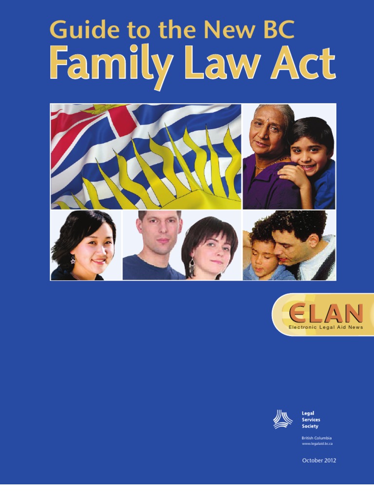 Guide To The New Bc Family Law Act Eng Pdf Legal Guardian Alimony