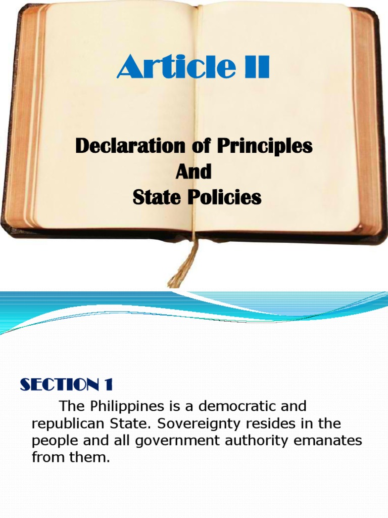 Philippines Declaration of Principles | PDF | Liberty | Democracy