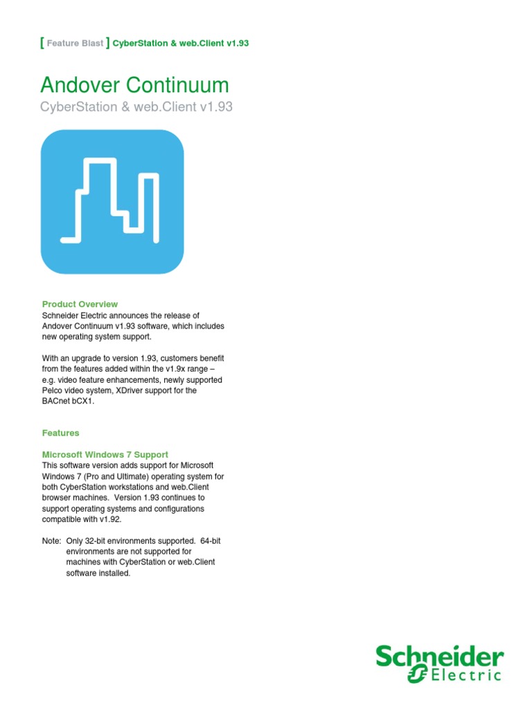 Andover Continuum Feature Blast | PDF | World Wide Web | Internet & Web