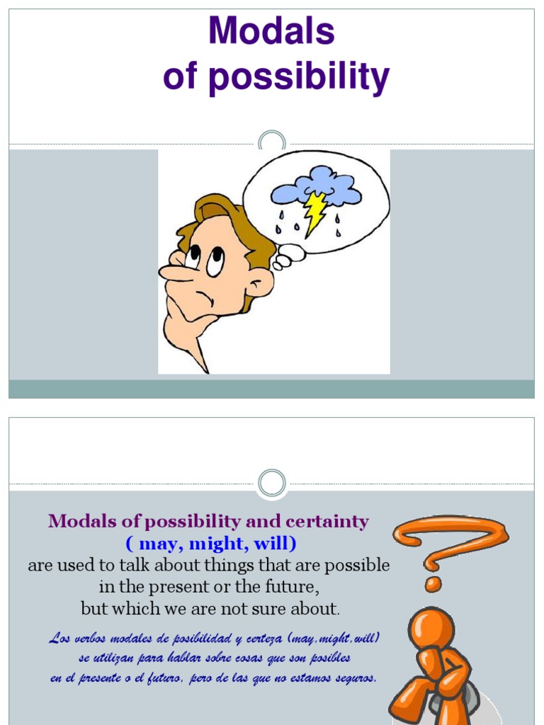 Modals of Possibility | PDF | Language Arts & Discipline | Wellness