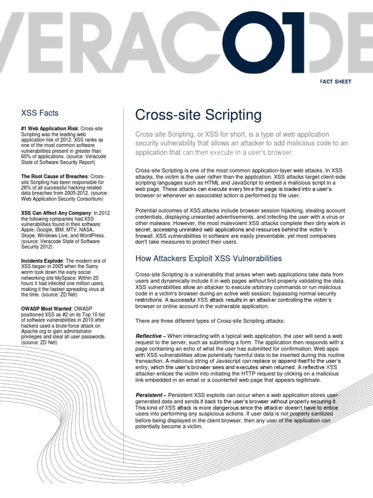 Cross Site Scripting Cheat Sheet Web Application World Wide Web