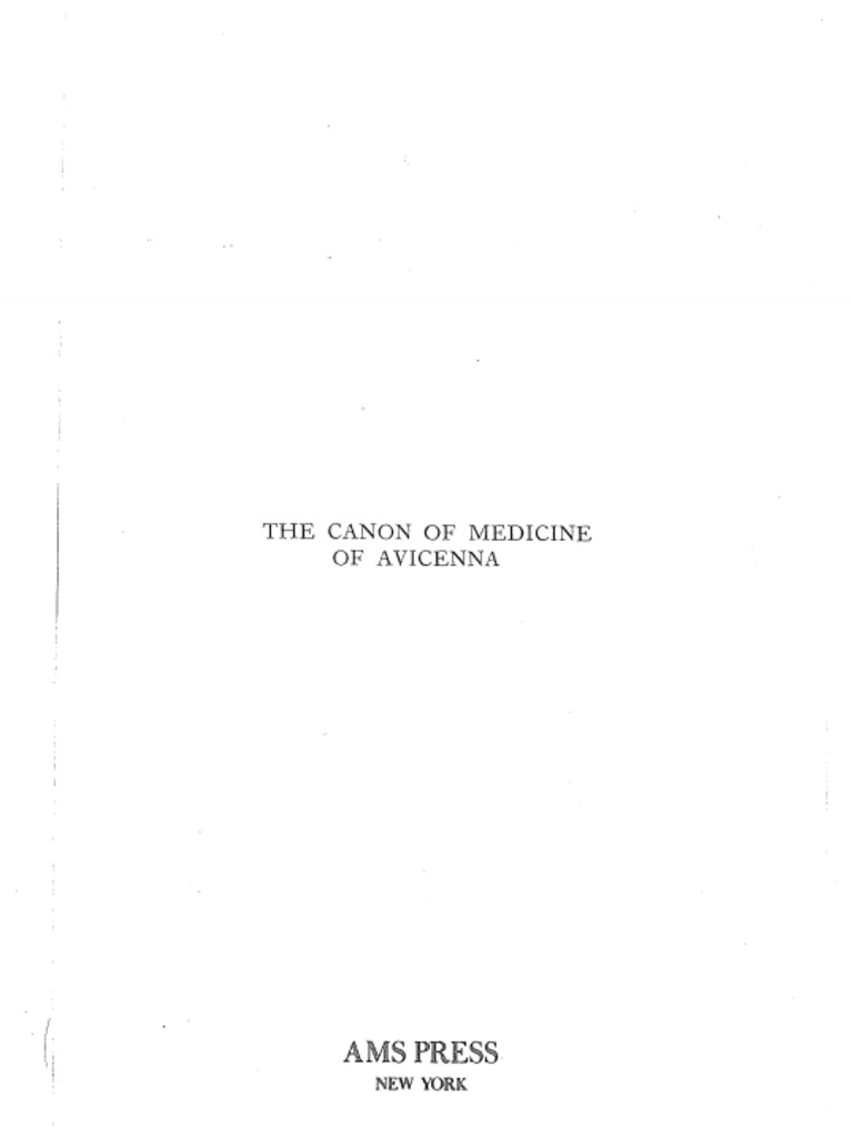 The Canon of Medicine of Avicenna | PDF