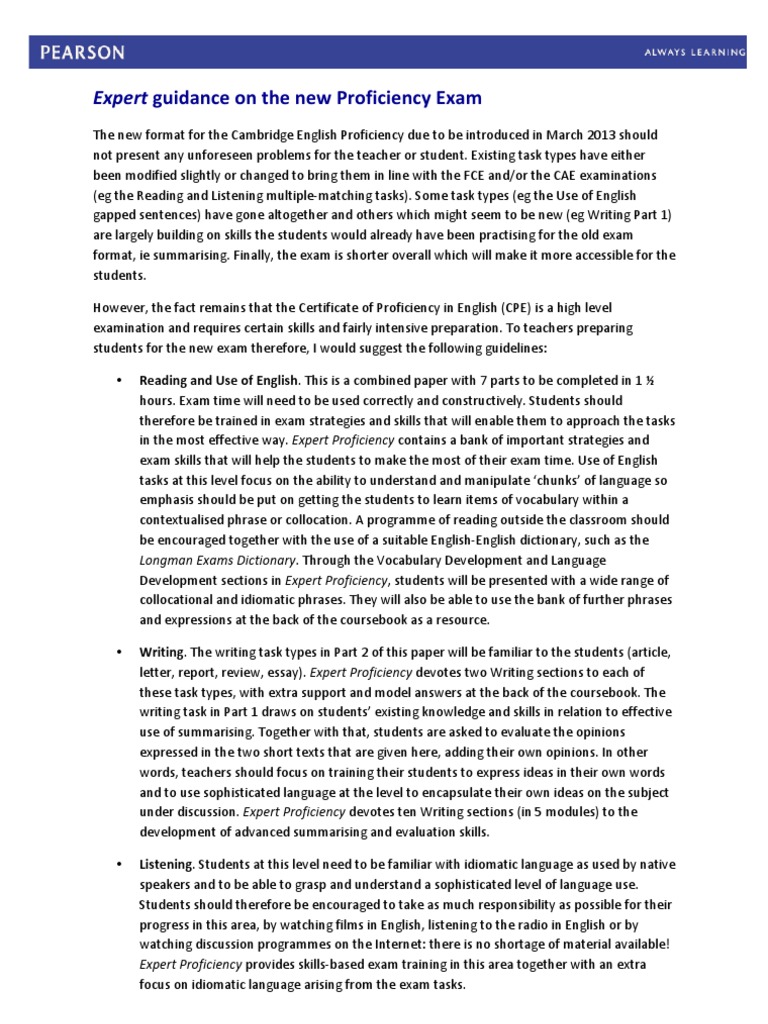 Expert Guidance On The New Proficiency Exam: Longman Exams Dictionary ...