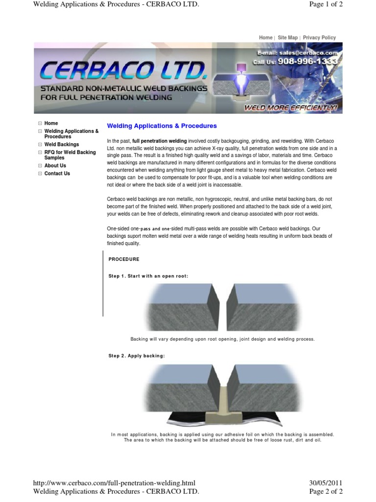 Full Penetration Welding - HTML | PDF