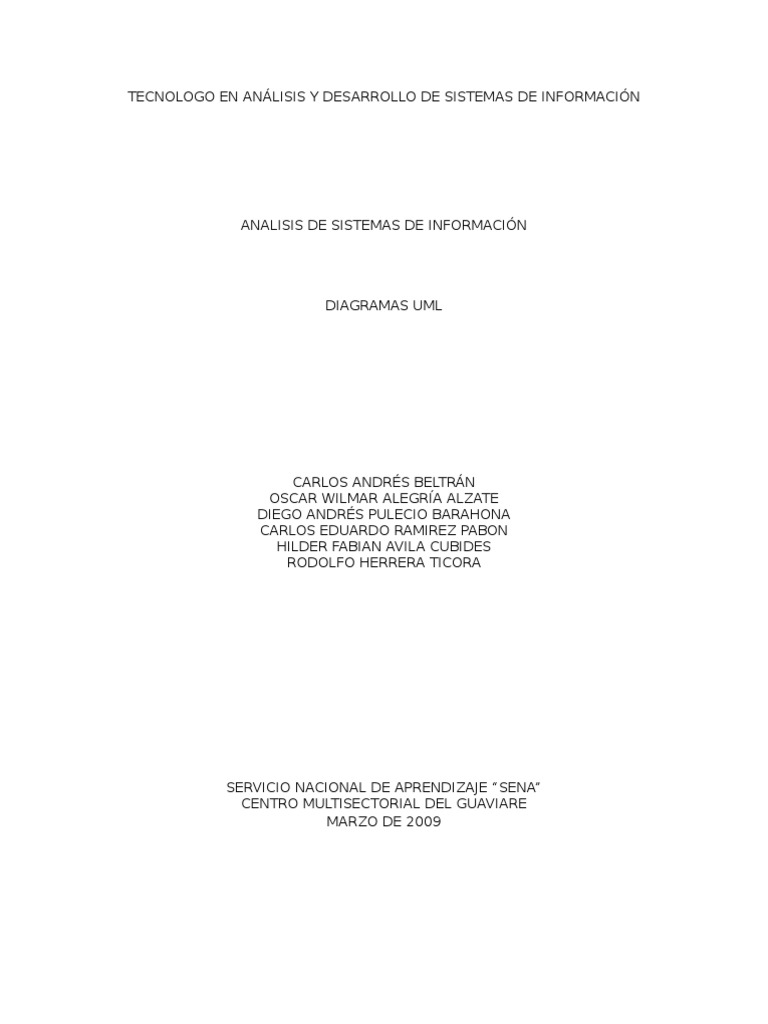 Ejercicios UML | PDF | Objeto (informática) | Desarrollo de software