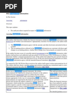 Isa 710 | PDF | Auditor's Report | Audit