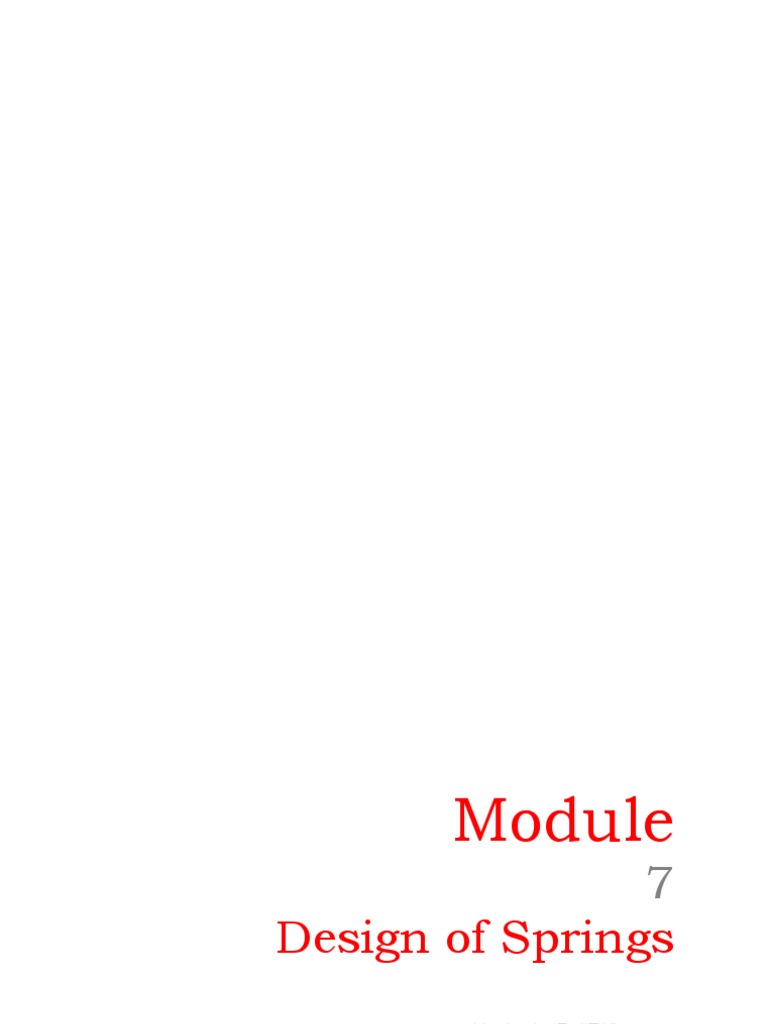 20 Design of Helical Springs For Variable Load | PDF | Buckling ...