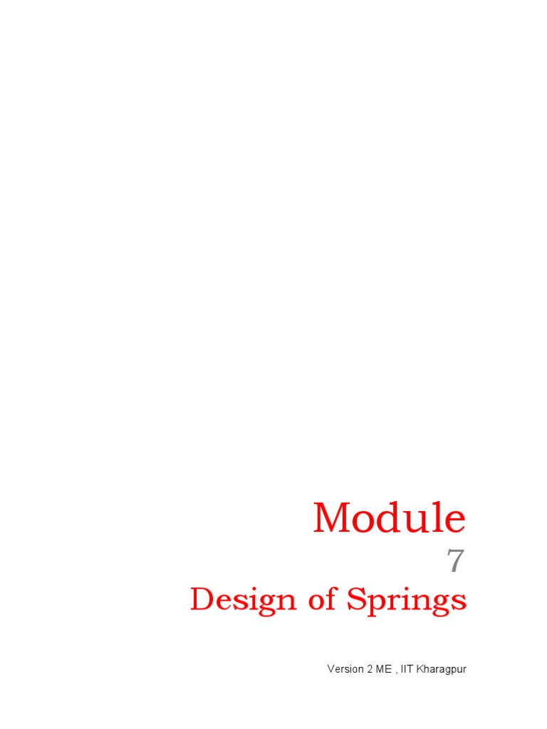21 Design of Leaf Springs | PDF | Strength Of Materials | Stress ...