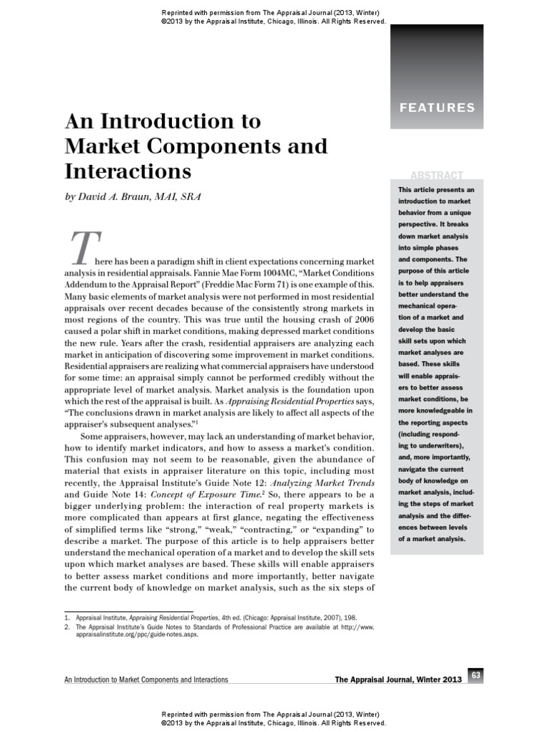 Intro To Market Components and Interactions | PDF | Real Estate ...