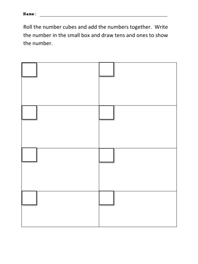 Tens and Ones Drawing | PDF