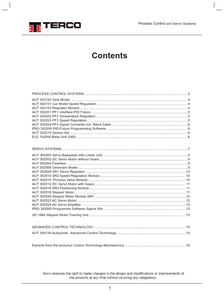 Process Control Servo System | PDF | Servomechanism | Programmable Logic Controller