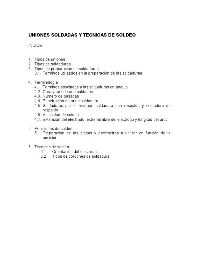 TEMA 2 - Uniones Soldadas y Tecnicas de Soldeo | PDF | Soldadura | Construcción
