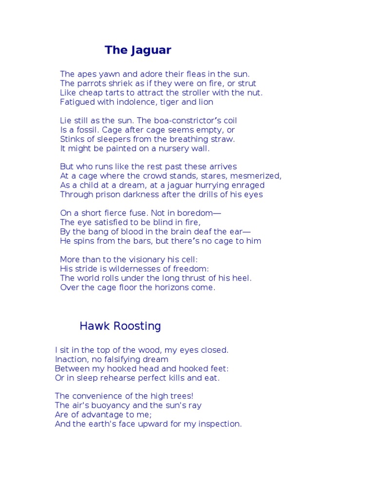 Ted Hughes Poems | Nature