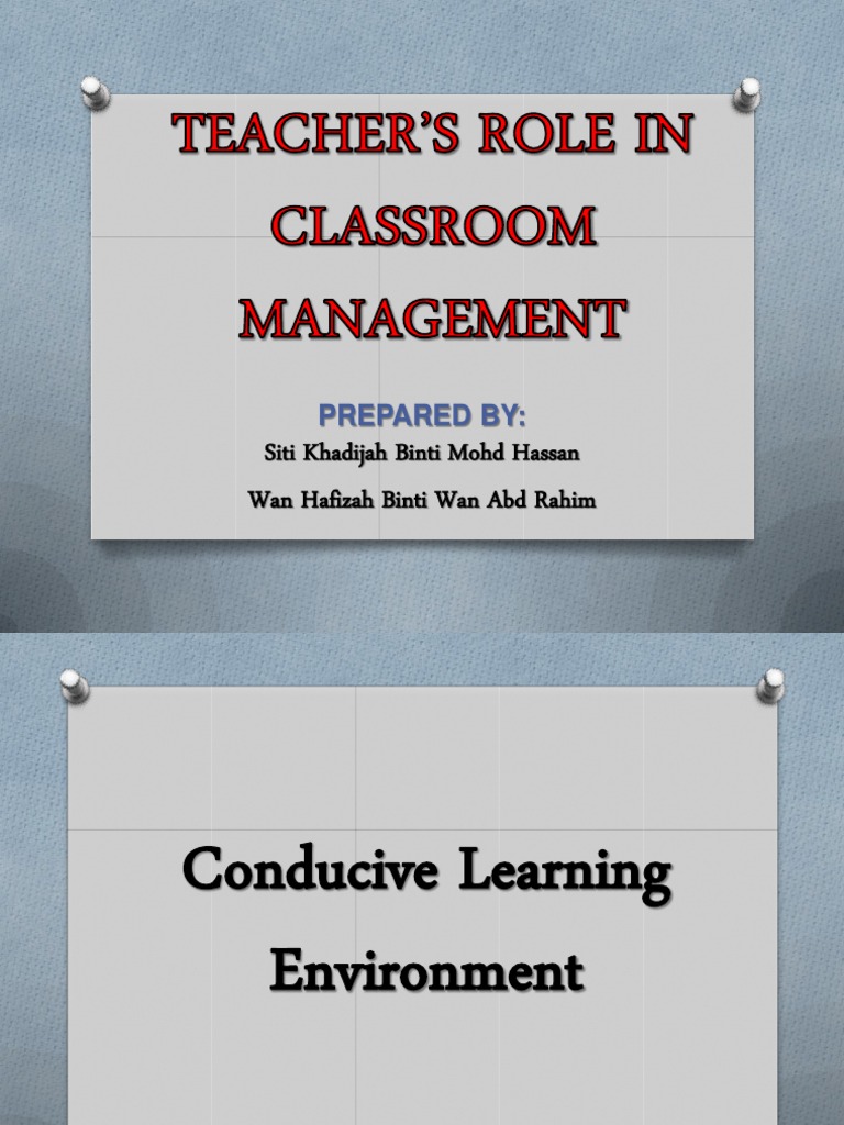G2 - Condusive Learning Environment | PDF | Classroom | Psychological ...