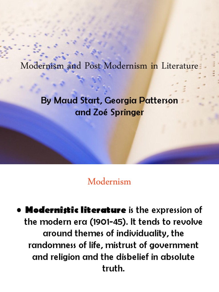 Modernism and Post Modernism in Literature | PDF | Jean François ...