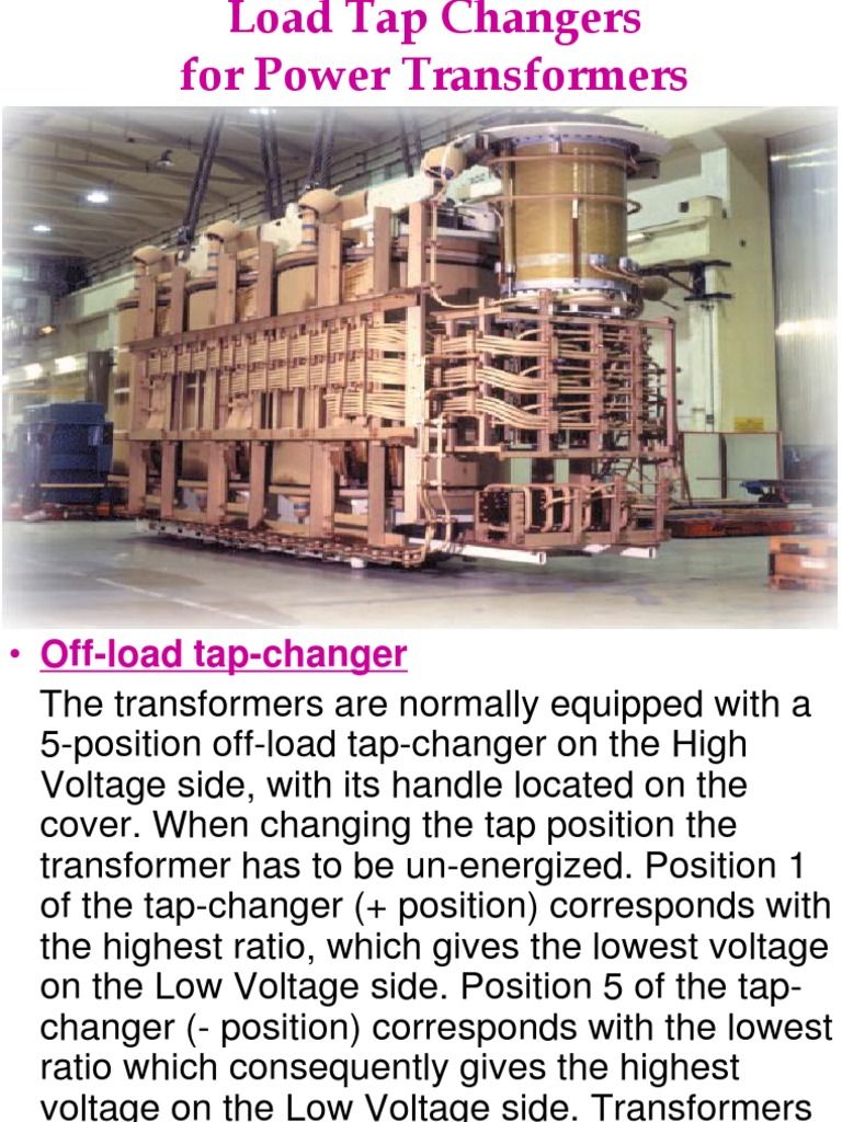 On Load Tap Changer | Download Free PDF | Transformer | Switch