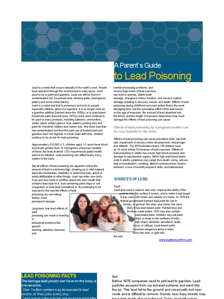 A Parent's Guide To Lead Poisoning | PDF | Lead | Nature
