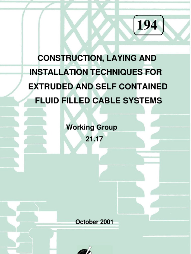 Construction, Laying, Installation of XLPE Oil Fluid Cable | PDF ...