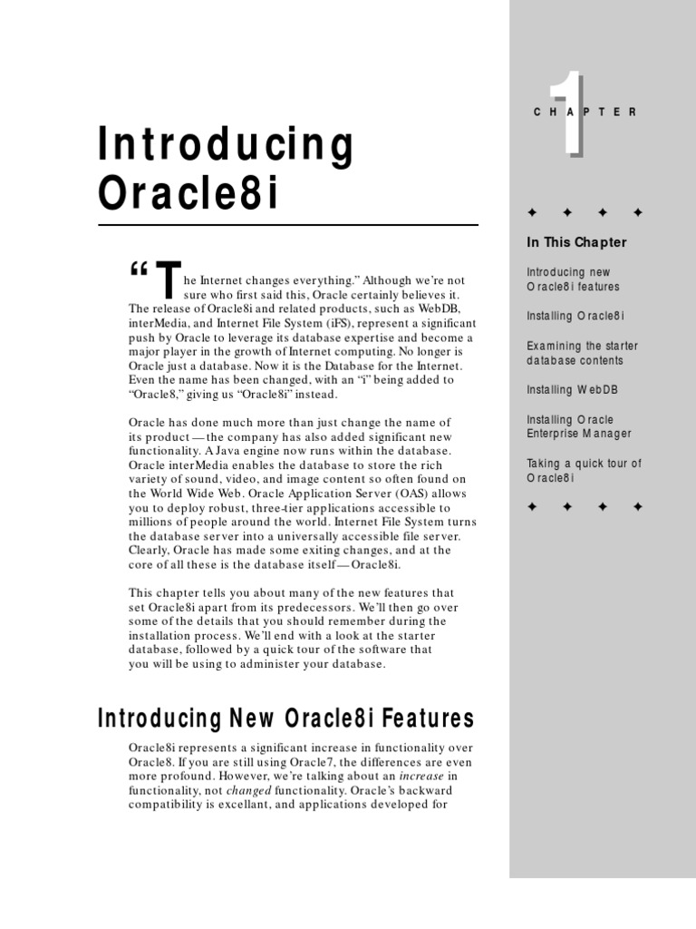 Oracle 8i DBA Bible | PDF | Command Line Interface | Pl/Sql