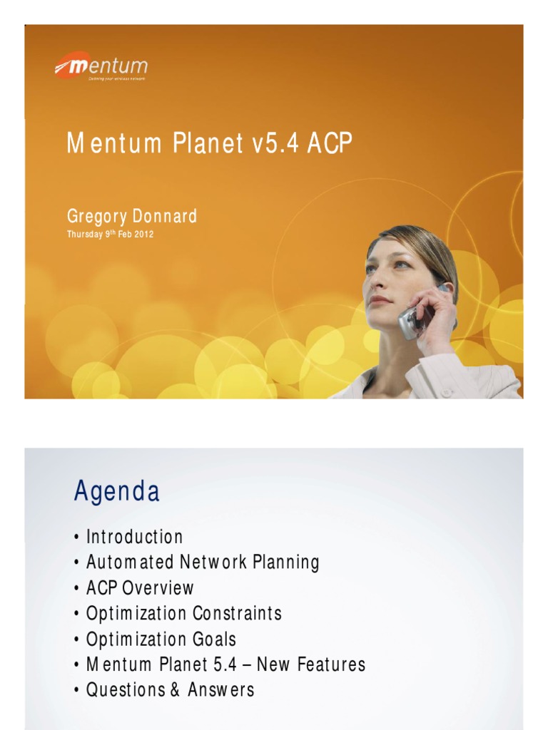 Mentum Planet ACP - Gregory Donnard | PDF | High Speed Packet Access ...
