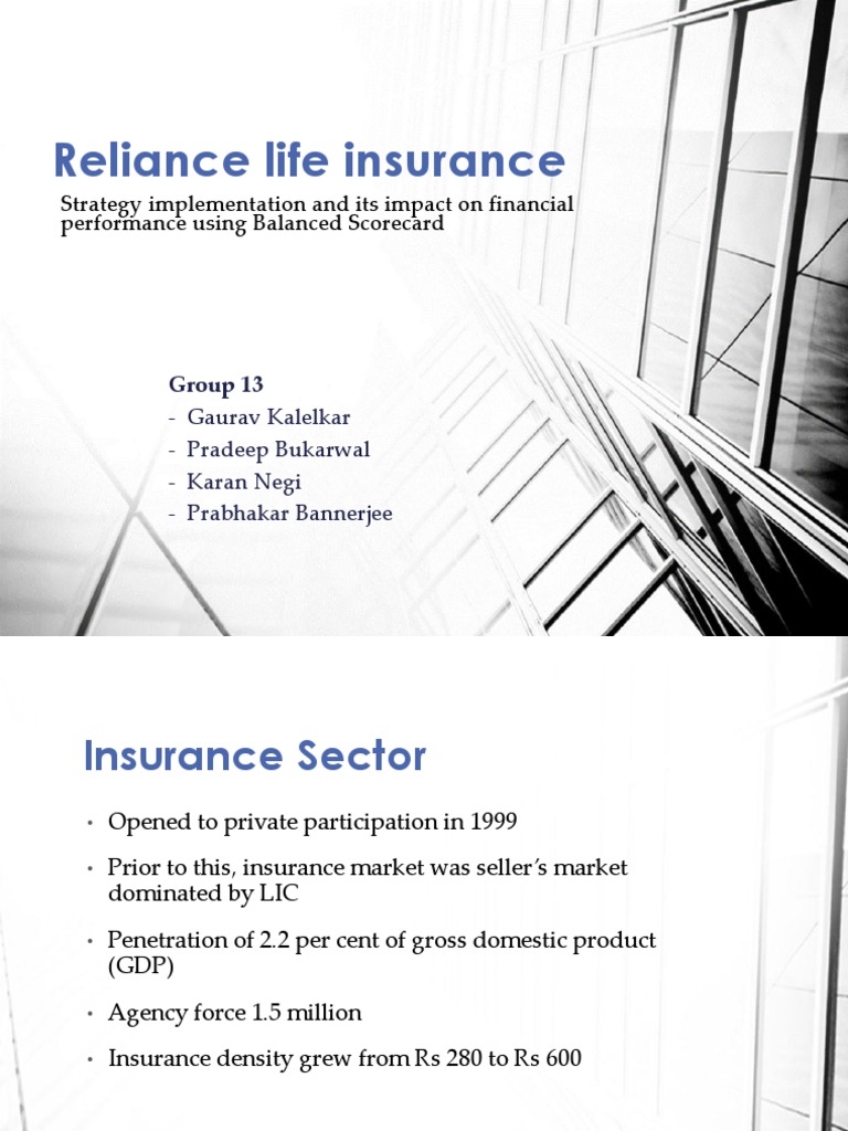 Reliance Life Insurance - Presentation | PDF | Life Insurance | Insurance