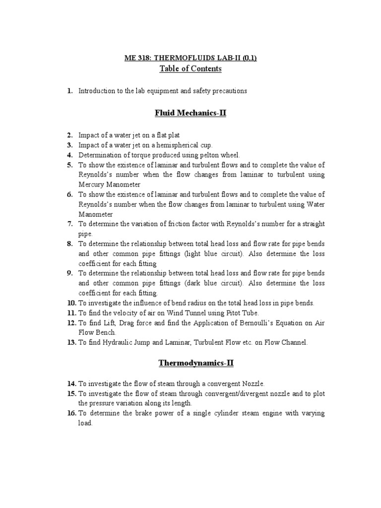 Thermofluids Lab II | Download Free PDF | Steam Engine | Nozzle