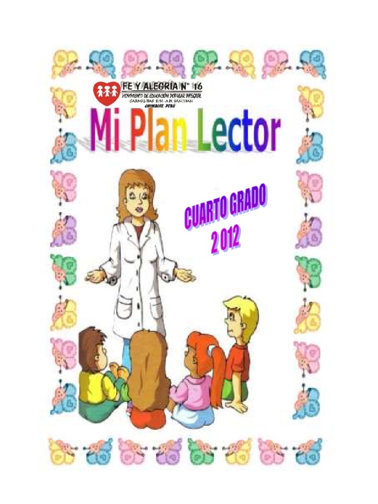 Plan Lector 4to Grado, 2012 | PDF | Lectura (proceso) | Comprensión lectora