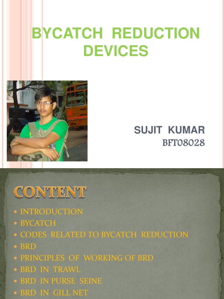 Bycatch Reduction Devices - Presentation | PDF | Fish And Humans ...