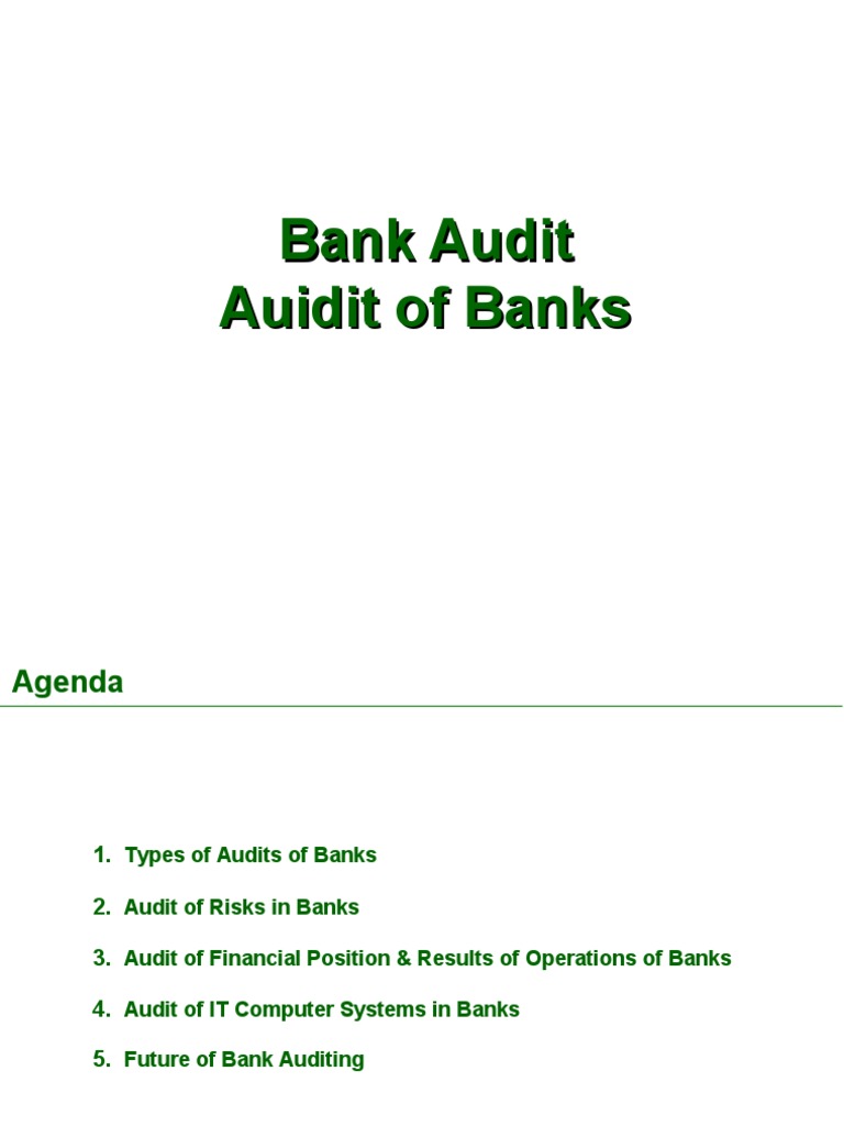 Comprehensive Guide to Bank Auditing | PDF | Internal Audit | Basel Iii