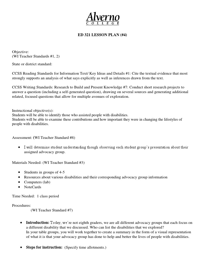 Final Lesson 5 Advocacy Group Final | PDF | Lesson Plan | Educational ...