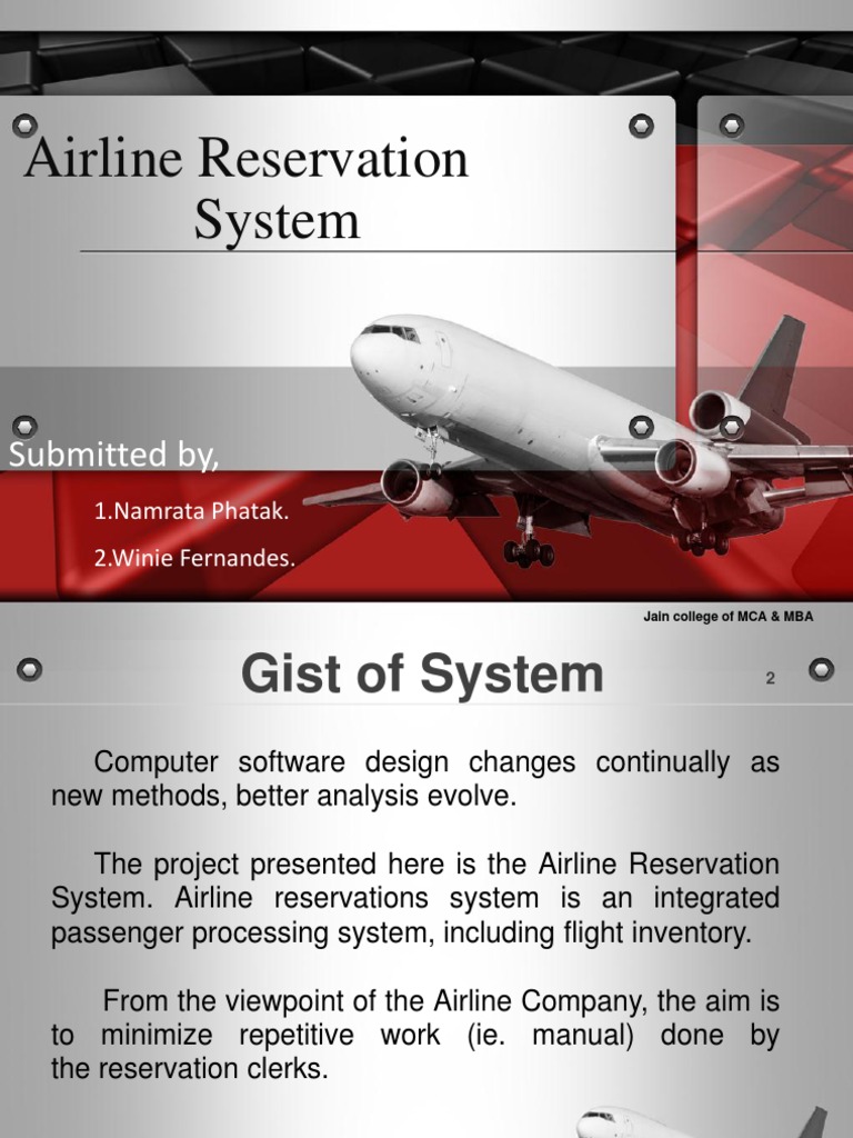 Airline Reservation System | PDF | Proprietary Software | Databases