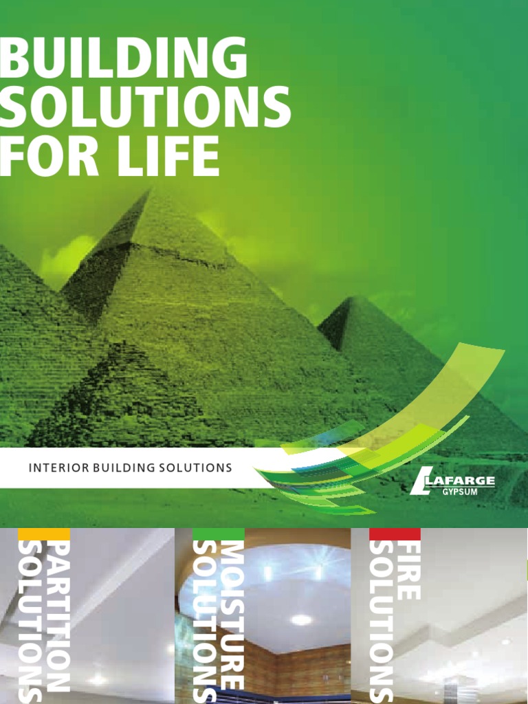 Lafarge Interior Building Solutions Brochure | PDF | Drywall | Ceiling