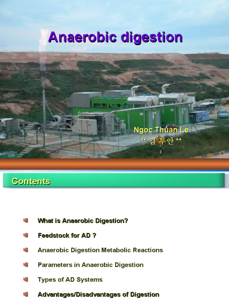 Anaerobic Digestion | Anaerobic Digestion | Environmental Technology