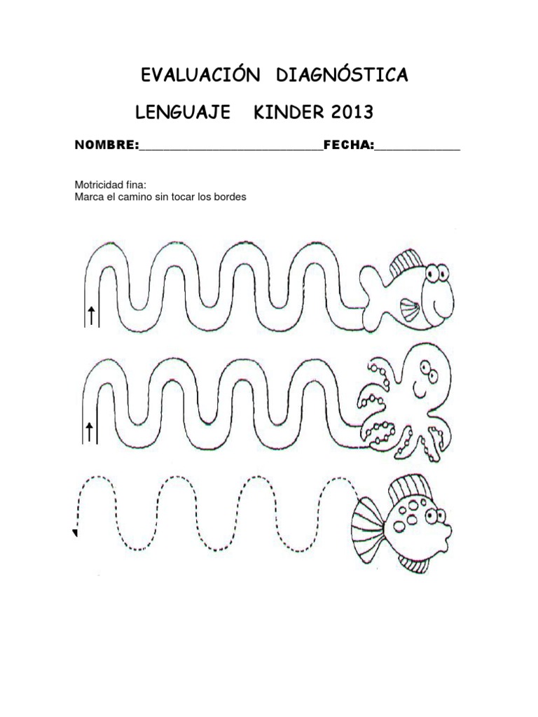 EVALUACIÓN DIAGNÓSTICA KINDER