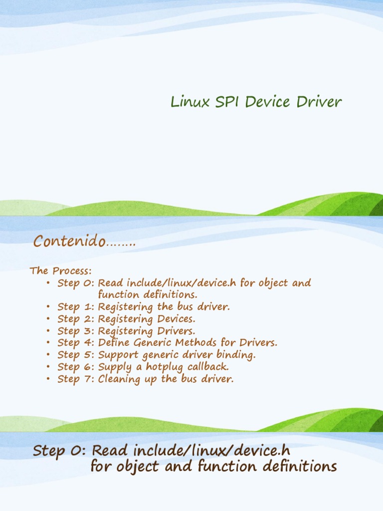 Linux SPI Device Driver Guide | PDF