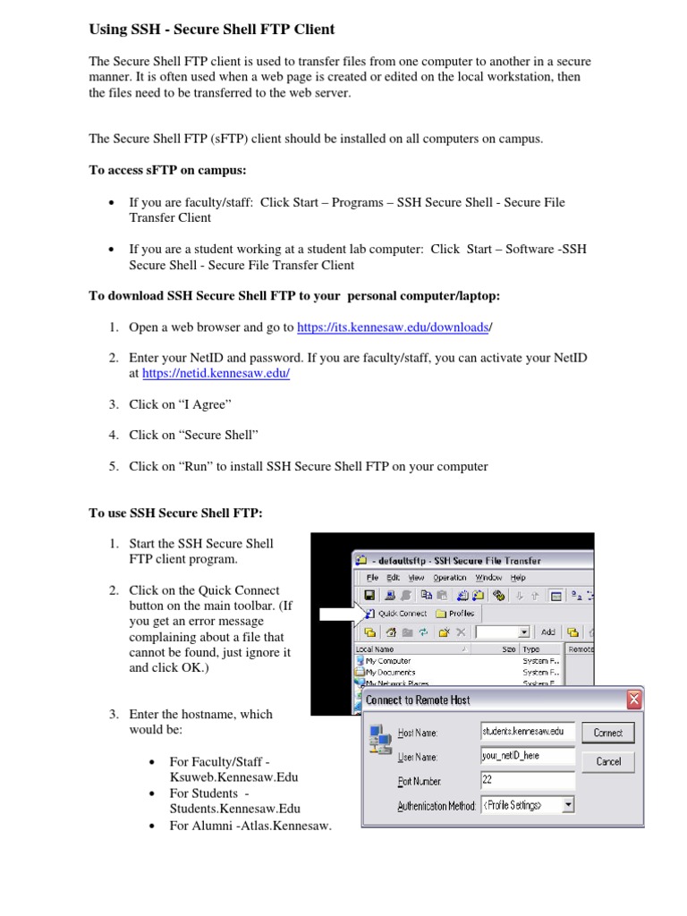 Using SSH FTP v2 | PDF | File Transfer Protocol | Secure Shell
