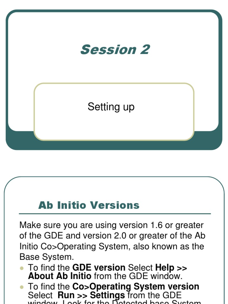 AbInitio Beginner's Course - Topic 2 | PDF | File Format | Computer File