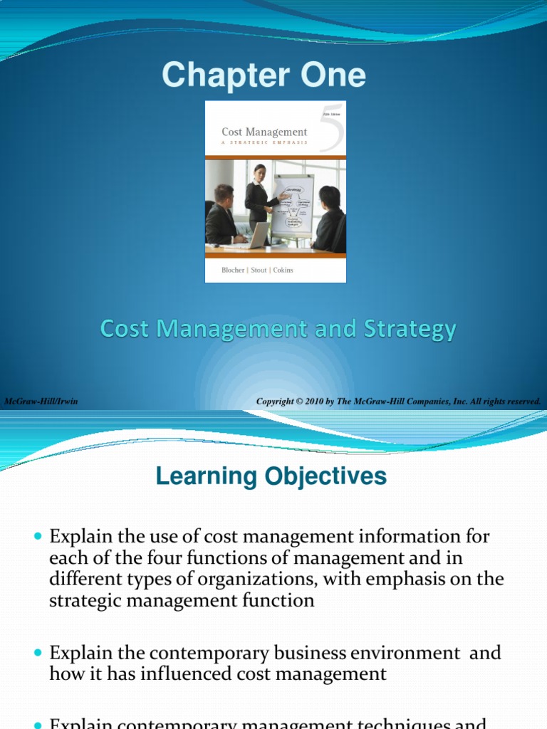 Cost Management ch1 | PDF | Management Accounting | Strategic Management