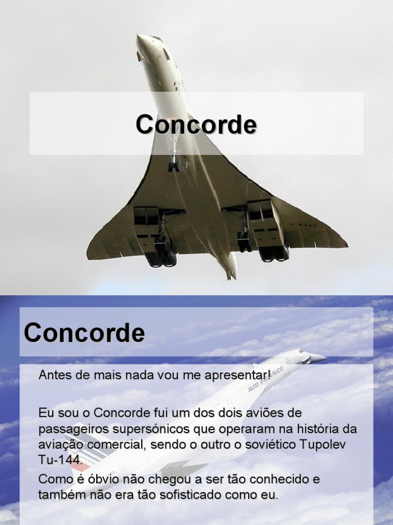 Concorde | PDF | Engenharia Aeroespacial | Aviação