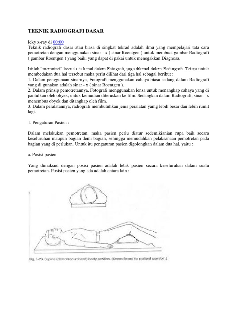 Teknik Radiografi Dasar 1 | PDF
