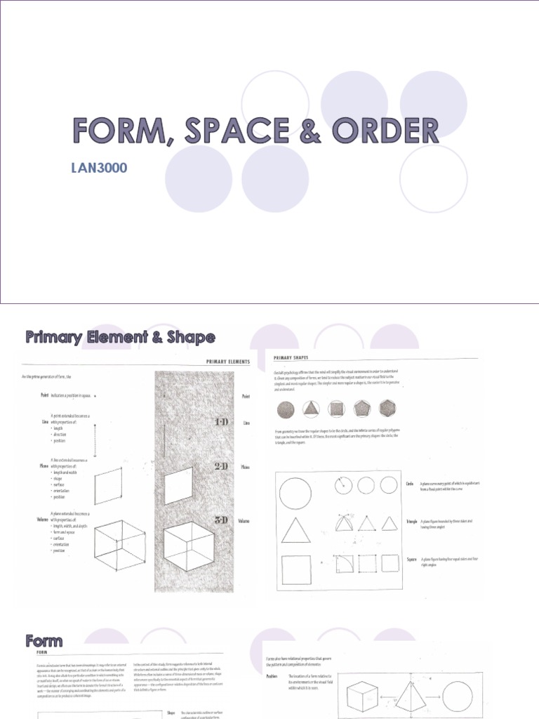 Form, Space & Order in Design | PDF | Computers