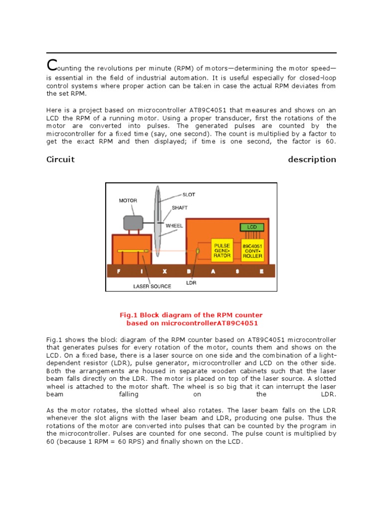 RPM Counter | PDF | Digital Electronics | Electricity