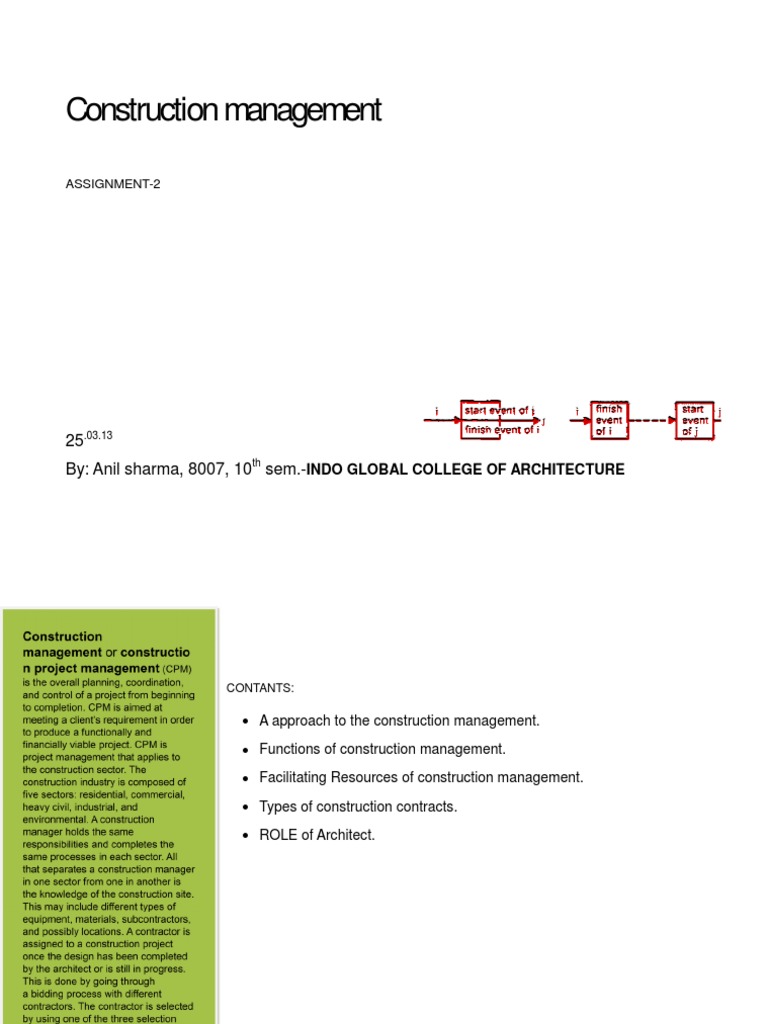 Construction Management Construction Management Construction Management ...